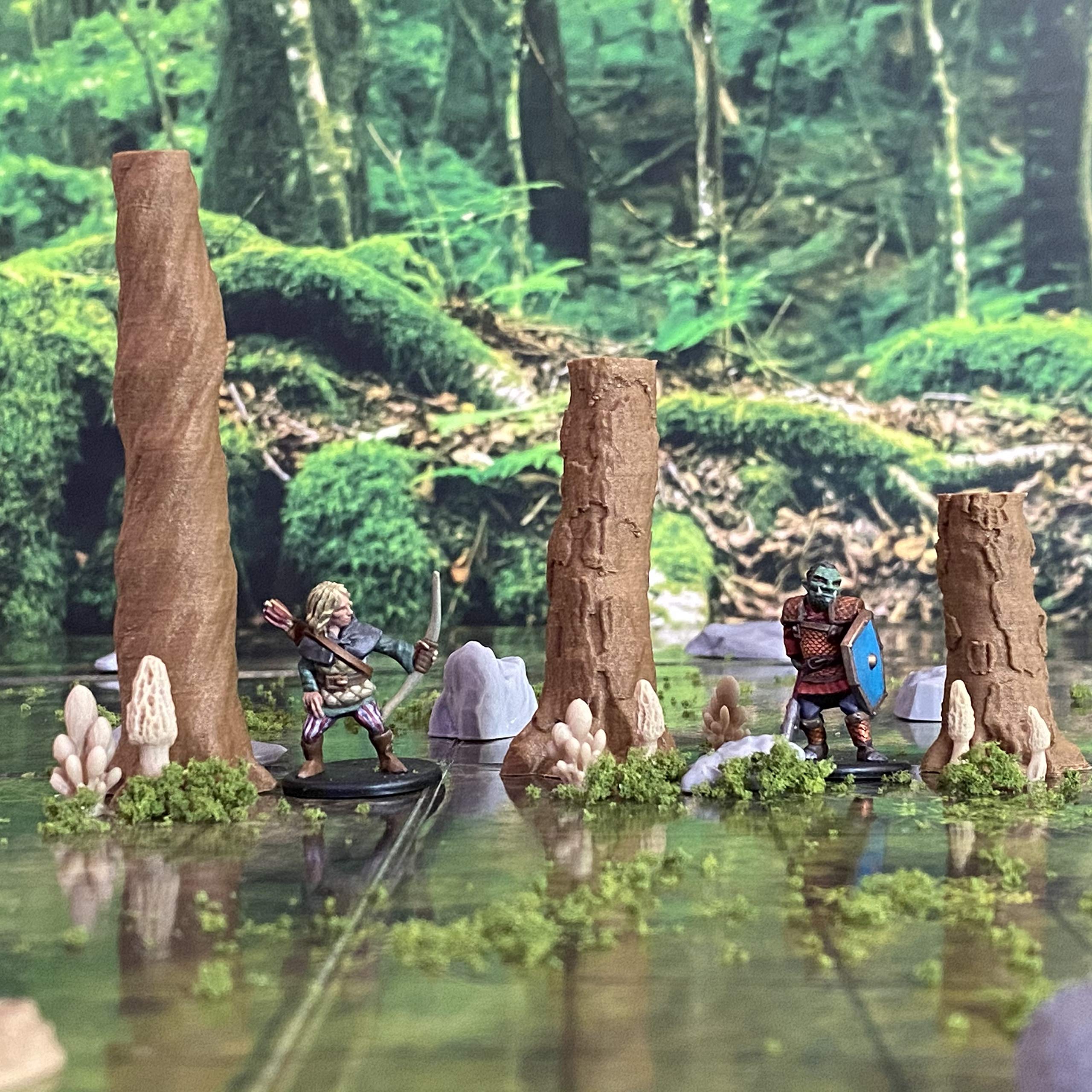 Extruded Gaming Forest Trees Set 1