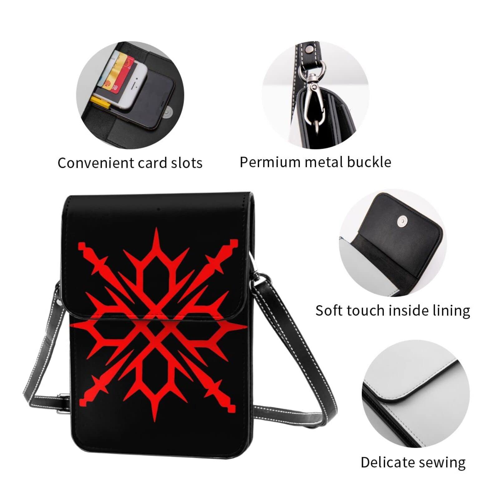 Anime Vampire Knight Logo Phone Bag Wallet Small Bag Portable Shoulder Bag Fashion Leather Bag