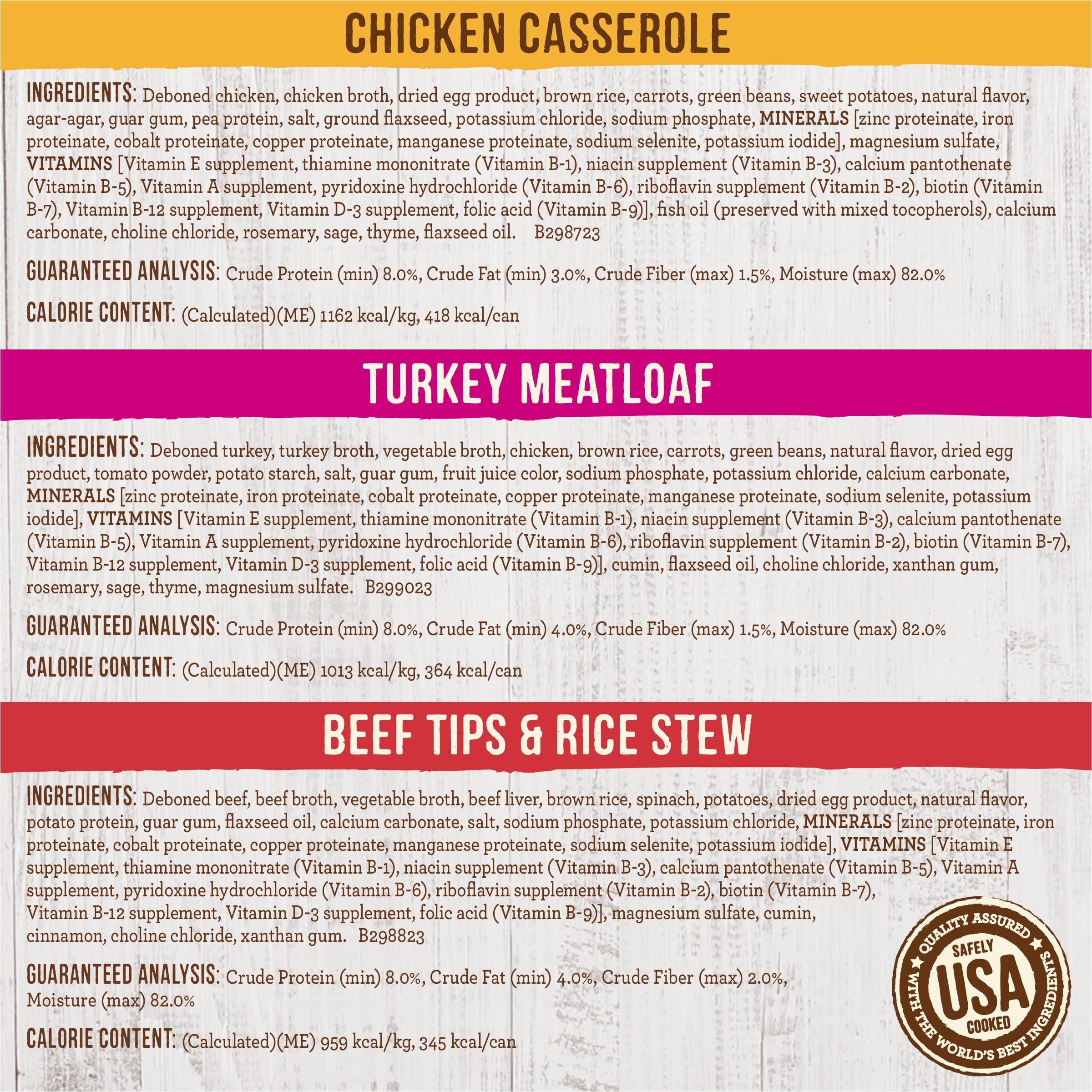 Merrick Kitchen Comforts Wet Dog Food Gravy, Variety Pack Real Meat and Brown Rice Dog Food with Grains - (Pack of 1) 9.5 lb. Cans