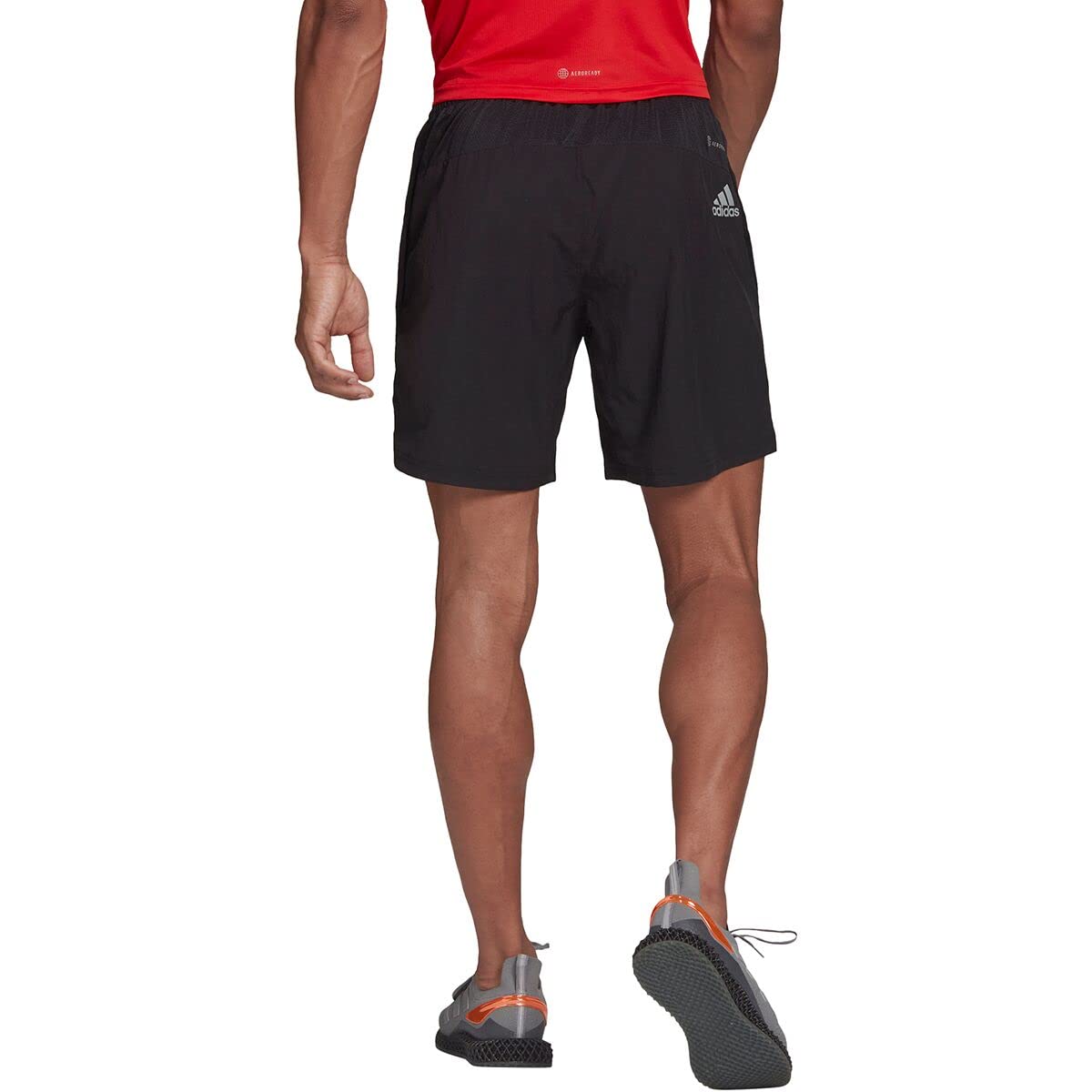 adidas Men's Run It Shorts, Black (Logo), Medium