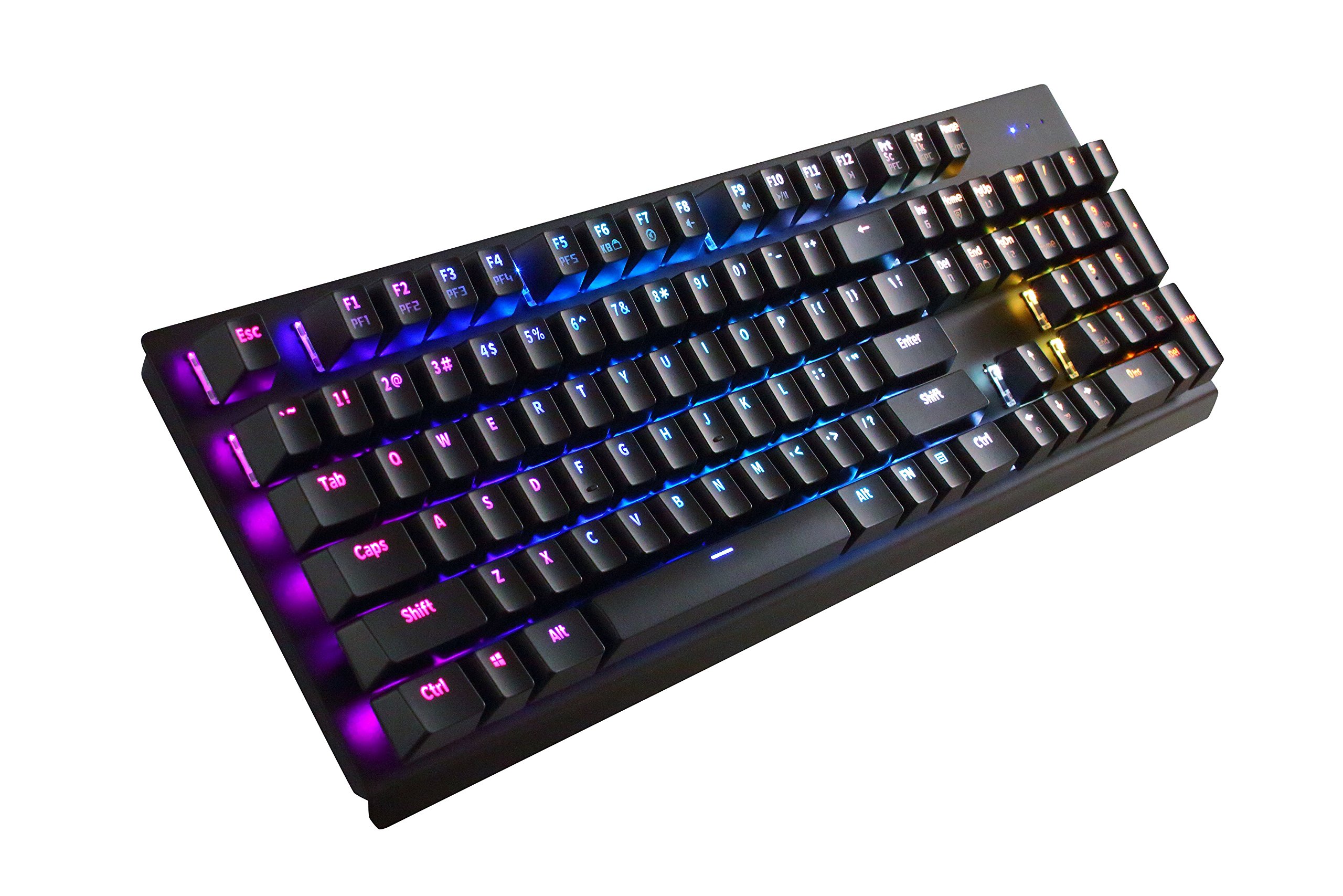 Gram SE Spectrum G11UXL Blue Optical Switch Single Individual Per Key Full Color RGB LED Backlit Illuminated Mechanical Black Gaming Spill Resistant Keyboard TS-G11UXL B (BL)