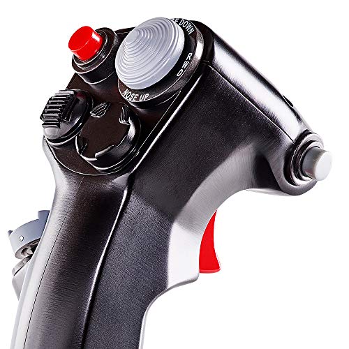 F-16C Viper Hotas Add-On Grip - Versatile Replica Fighter Aircraft Flight Stick for Flight Games and Simulations (Electronic Games)