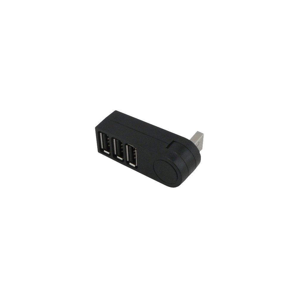 M.C.L MCL USB2-M103 USB 2.0 3 Port Rotative Hub Without Power Supply, Black