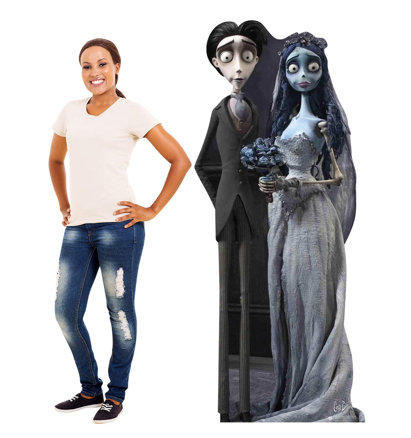 Cardboard People Corpse Bride and Groom Life Size Cardboard Cutout Standup