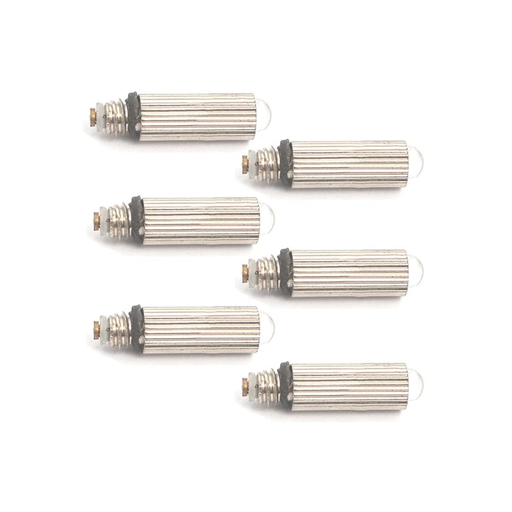 DDP Child LARYNGOSCOPE Bulb 2.5V, 0.28 AMP, 1/8-72 NS3 Thread, 20 Hours Life, TL-1 LAMP Nickel Plated, Vacuum (Pack of 6)