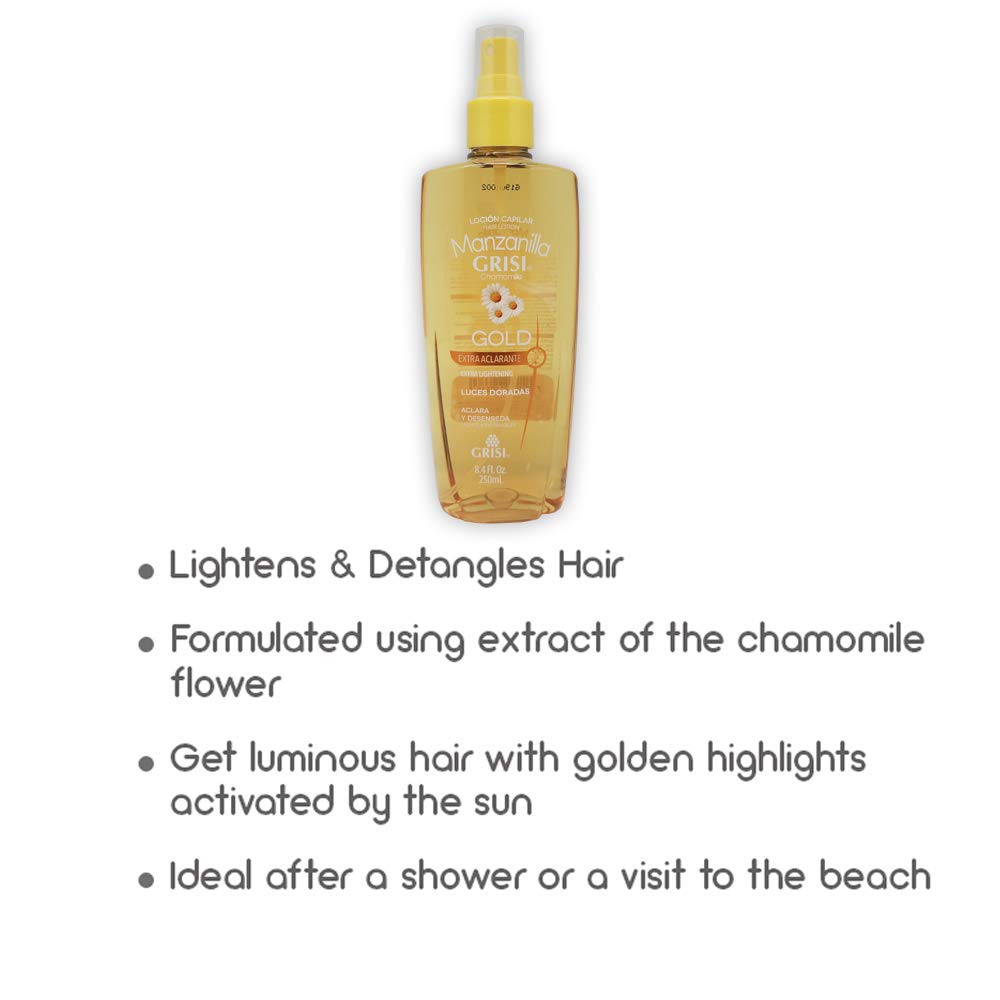 Grisi Chamomile Hair Lotion Manzanilla Lightens & Detangles 8.4 oz.. (2 Pack).. HPVagr by Grisi