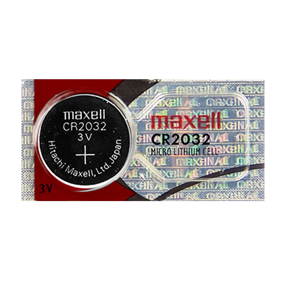 Maxell CR2032 Lithium Batteries - Pack of 25, New Hologram Packaging That Guarantees Authenticity