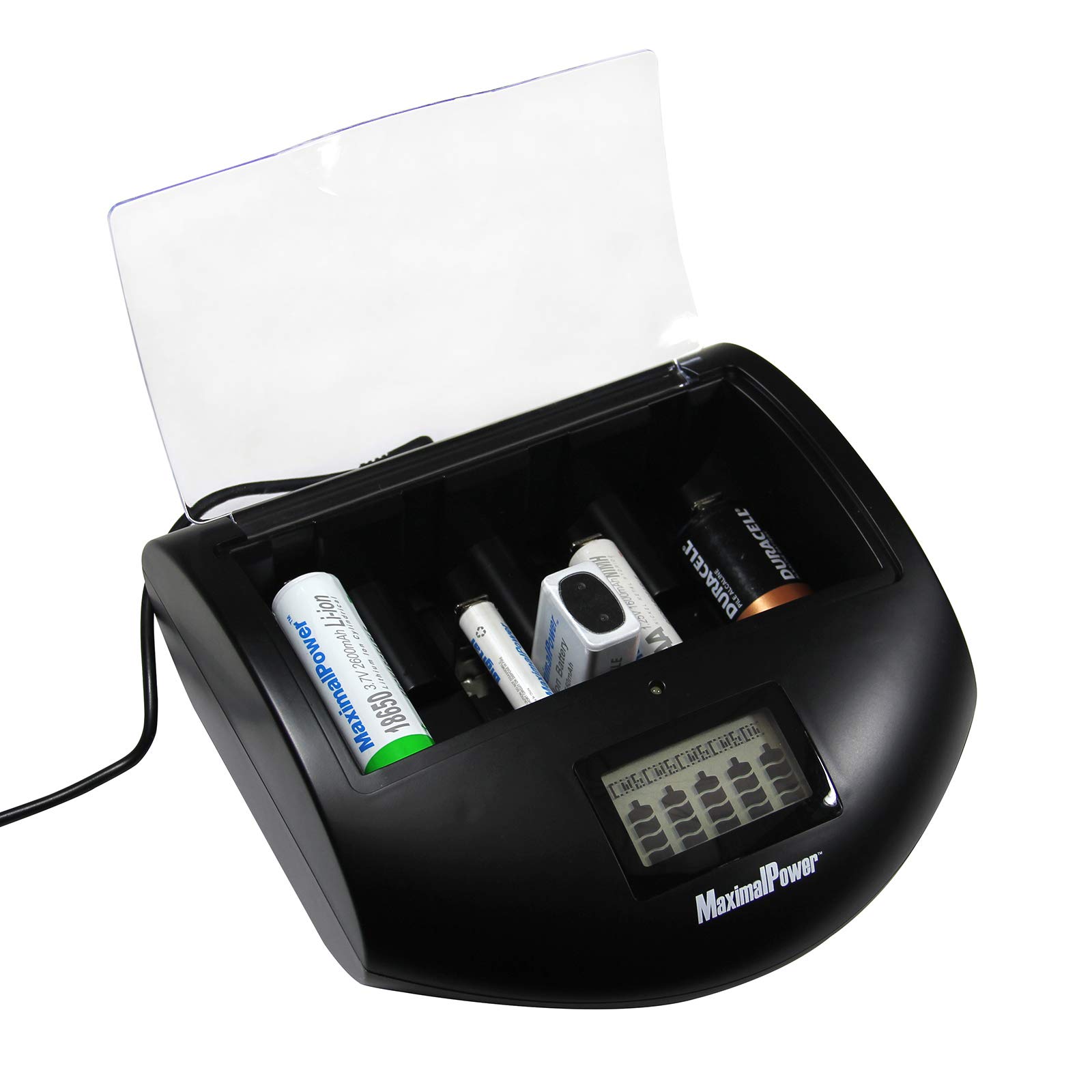 MaximalPower Universal Ultra Smart Charger FC997 for Alkaline NiMh NiCd Li-ion AA AAA C D Battery Cells Charger (Battery Charger only)