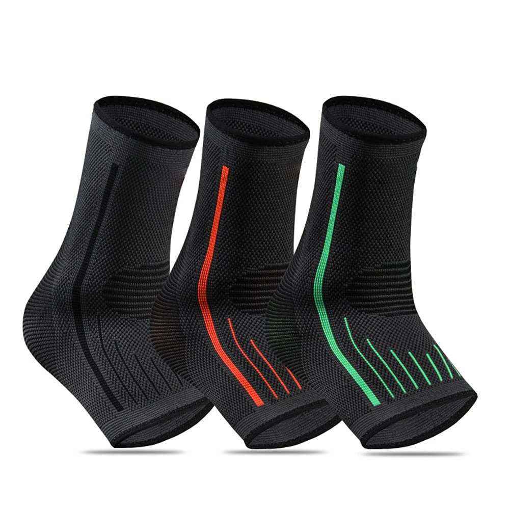 Ankle Support Brace Plantar Fasciitis Socks Anti Slip Compression Foot Sleeves Elastic Nylon Arch Support for Men Women Tendonitis Sports Injury Recovery Pain Relief (Color : S/M, Size : Orange)