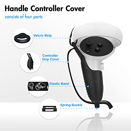 AMVR Touch Controller Grip Cover and Battery Holder for Oculus Quest 2 Accessories