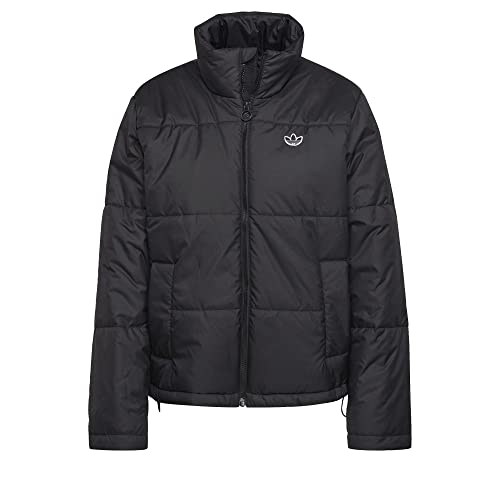 adidas Short Puffer Womens Track Jackets Size M, Color: Black/Black