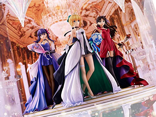 Fate stay night 1/7 Scale Figure Collection Saber, Rin Tohsaka and Sakura Matou ~15th Celebration Dress Ver.~ Premium Box