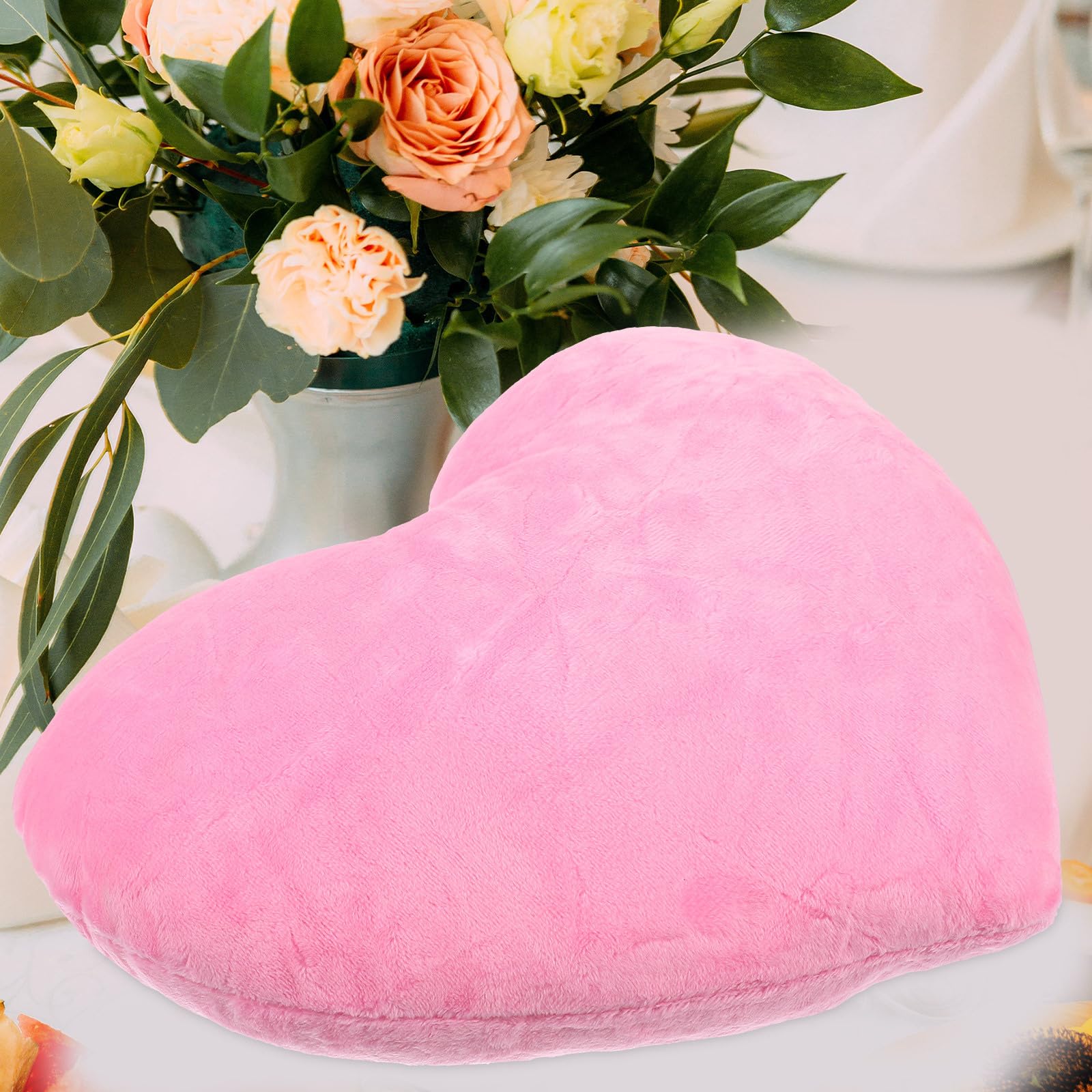 Plush Heart Pillow Cushion Heart Shaped Throw Pillow Decorative Pillow for Kids Friends Valentines Day Mothers Day for Room/Office/Sofa/Cars