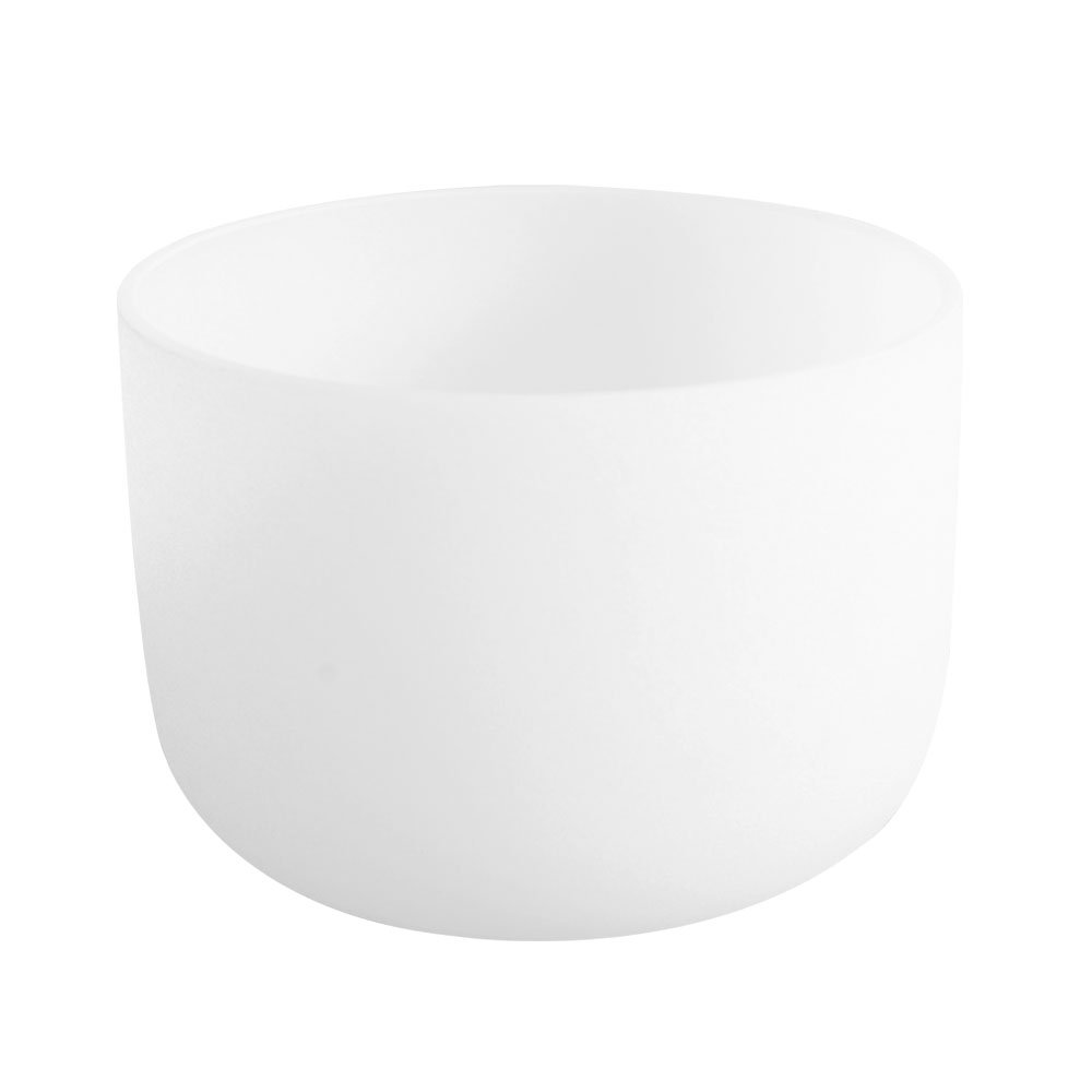 ENERGYSOUND 440Hz Perfect Pitch A Note Third Eye Chakra Frosted Quartz Crystal Singing Bowl 8 inch mallet and o-ring included