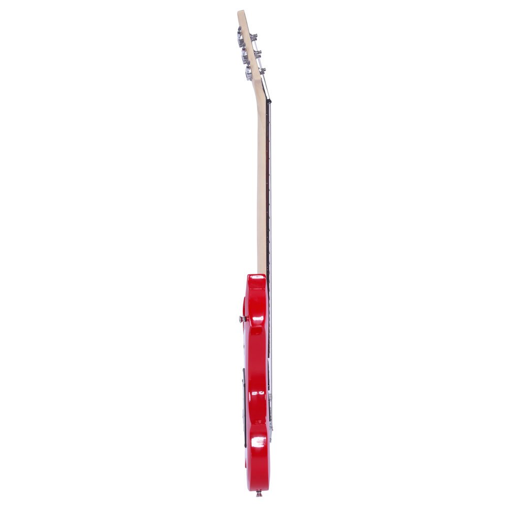 Electric Guitar,Novice Flame Shaped Electric Guitar HSH Pickup Bag,Strap Paddle Rocker Cable Wrench Tool,Affordable & Great Electric Guitars for Beginner Starter (Yellow)
