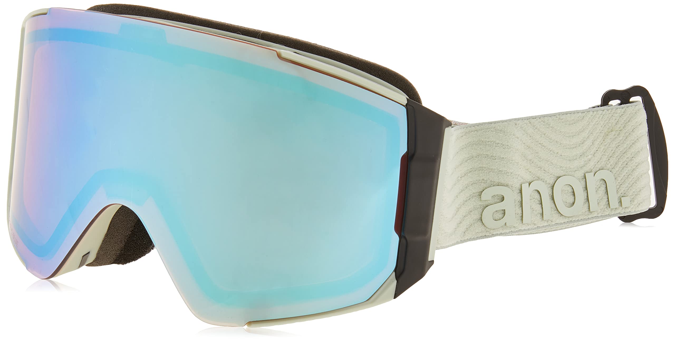 Anon Sync Goggles + Bonus Lens - Low Bridge Fit, Frame: Crossgrain, Lens: Perceive Variable Blue (21% / S2), Spare Lens: Perceive Cloudy Pink (53% / S1)