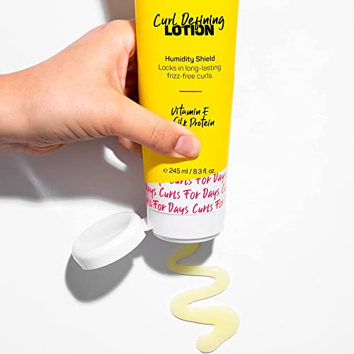 Marc Anthony Curl Defining & Enhancing Lotion, Strictly Curls - Moisturizing Detangler with Vitamin E & Silk Protein for Long-Lasting Frizz-Free - Bounce & Shine For Wavy, Dry or Damaged Hair