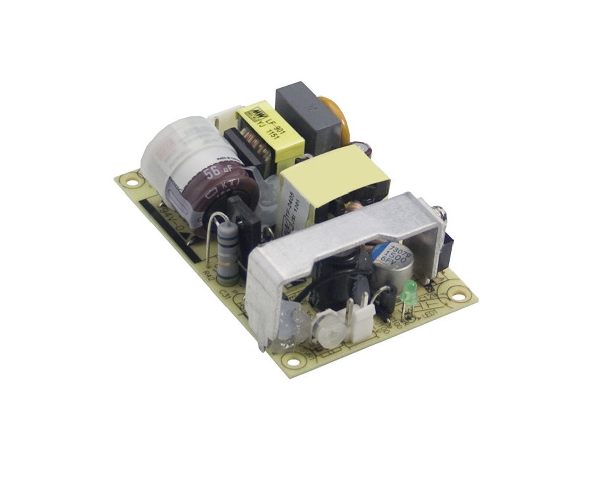 MEAN WELL EPS-25-24 Open Frame Switching Power Supply, 24VDC, 1050 mA 25 Watt