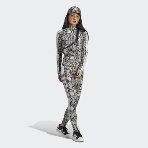 adidas Originals Women's All Over Print Longsleeve T-Shirt, Black/Multicolor, Large