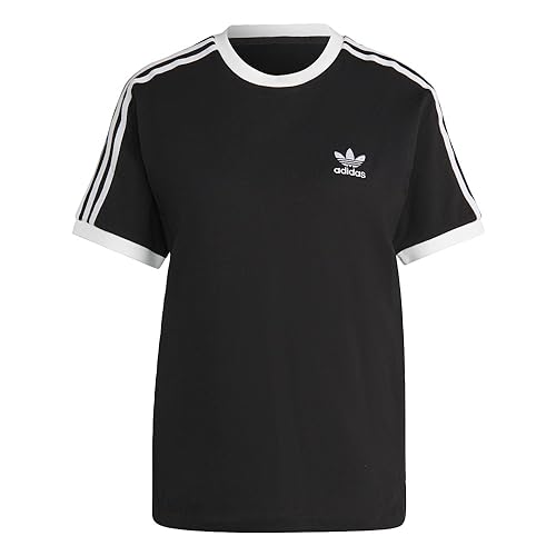 adidas Originals Women's 3-Stripes T-Shirt, Black, Small