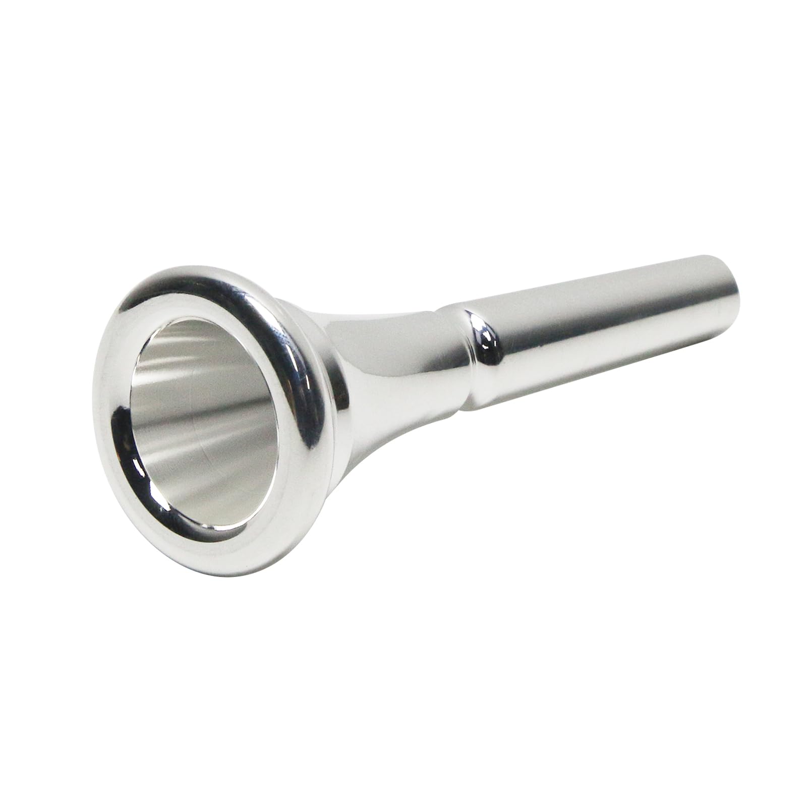 Geesatis Silver Plated Horn Mouthpiece Deep Cup Mouth Horn Standard Horn Mouthpiece