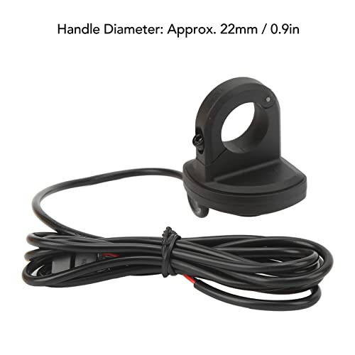 Aoutecen Electric Bike Thumb Throttle, Right Thumb Throttle Accelerator ABS E Bike Accelerator Throttle for 12V to 72V E Bike Electric Scooter