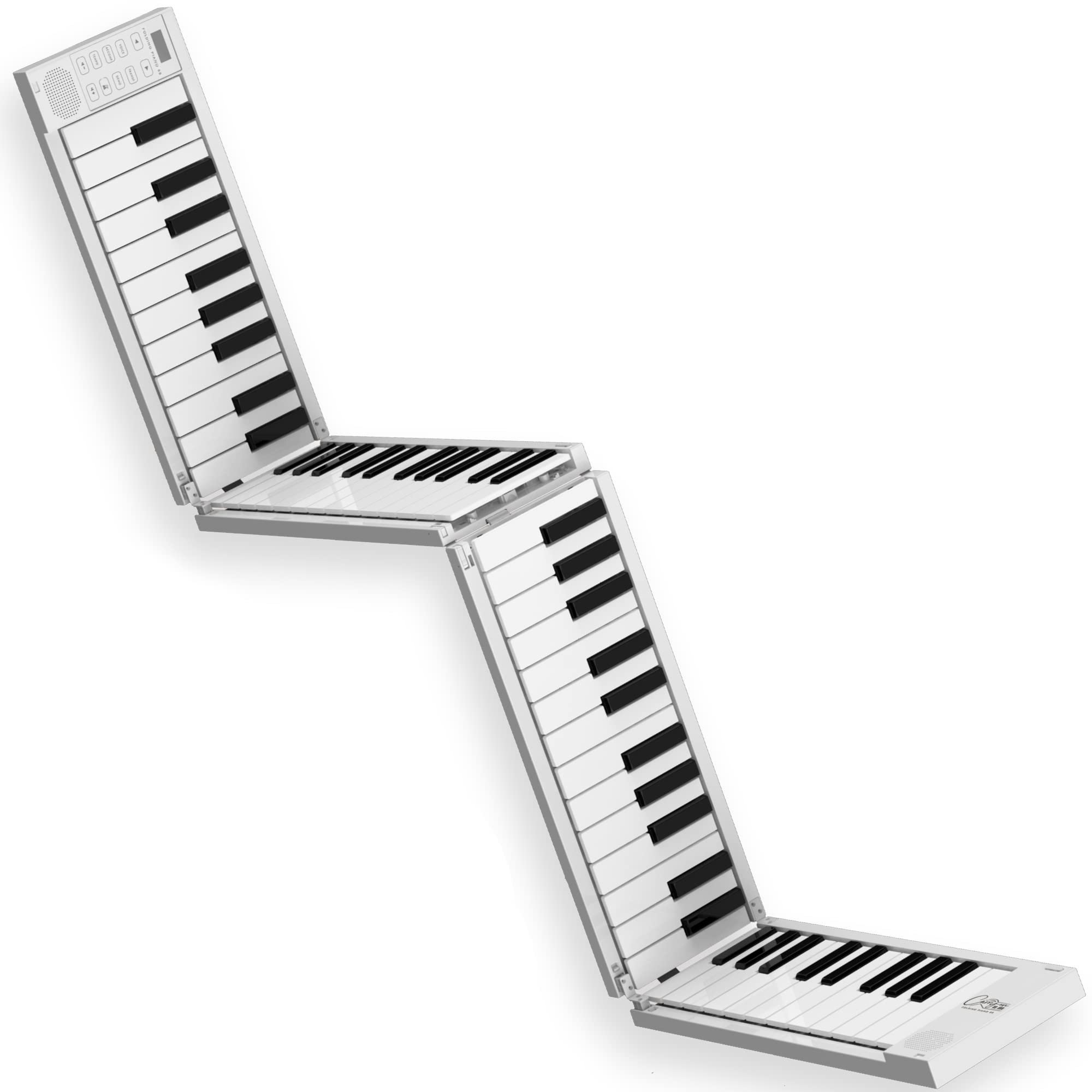 Carry-On 88-Key Foldable Digital Piano Bundle with Knox Gear Headphones, Learn-to-Play Stickers, & Lesson Book (4 Items)