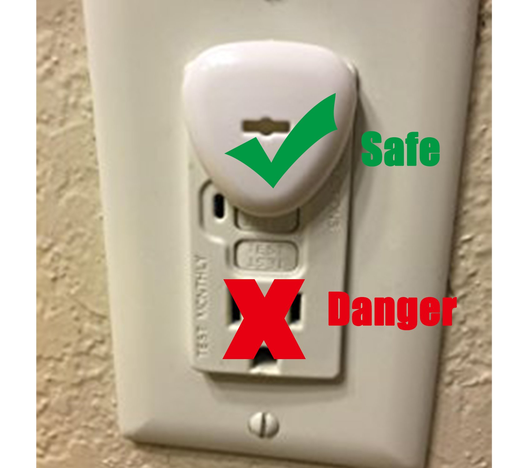 UCLEVER Outlet Plug Covers Baby Proofing Electric Protector Caps Kit for Child Safety (24 Plugs + 4 Keys)