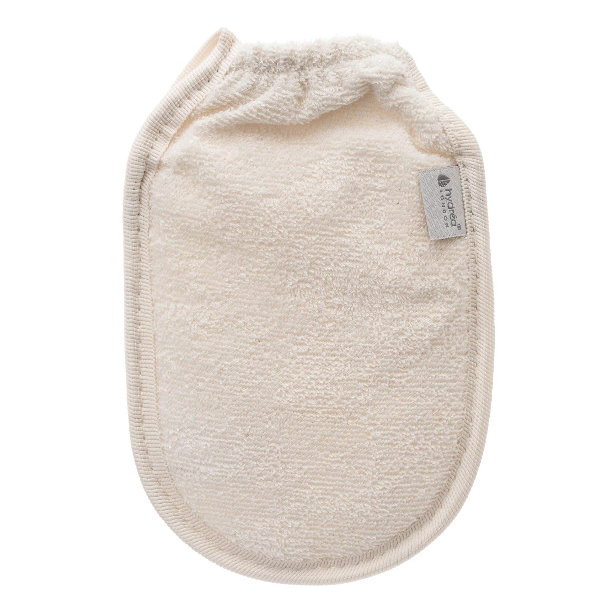 Hydrea London Exfoliating Glove - Organic Egyptian Shower Loofah & Dual-Sided Face Mitt Exfoliator - Body Scrubber for Men & Women, Dead Skin Cell Remover, & Bath Scrub for Deep Exfoliation & Detox