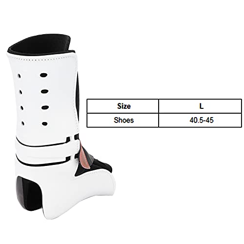 Adjustable Lace Up Ankle Brace, Strong Ankle Brace Sports Protection Breathable Adjustable Fastener Stable Support Practical for Sports for Ankle Injuries(Left foot, L)
