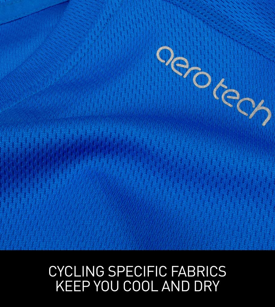 AERO|TECH|DESIGNS | Men's Tech Cycling Tee | Performance Biking T-Shirt | Safety Yellow | Tall Fit | 4X-Large