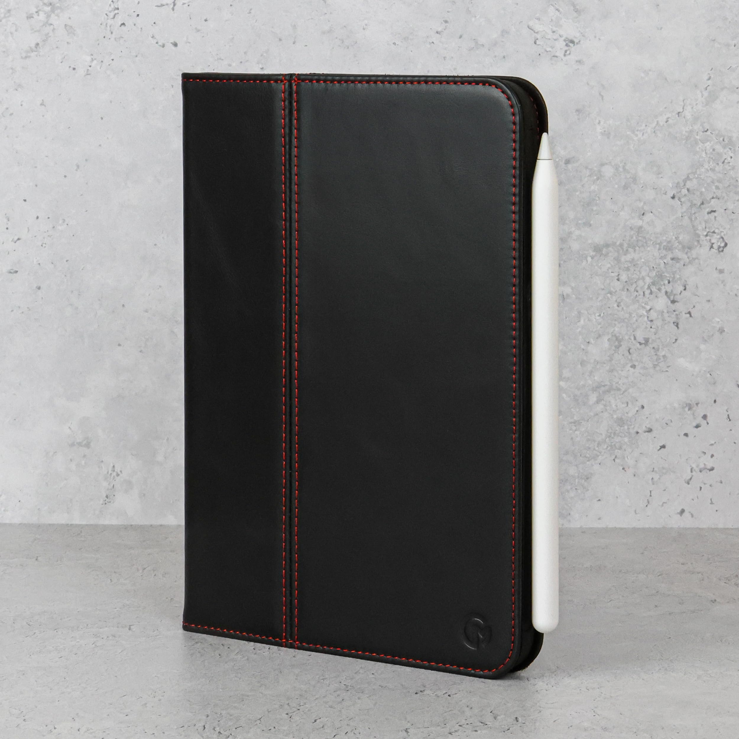 Casemade Real Leather Case Compatible with iPad Mini 7 (A17 Pro) / 6th Gen (2021) - Full-Grain Leather Cover, Auto Sleep/Wake, Dual Stand Position (Tan)