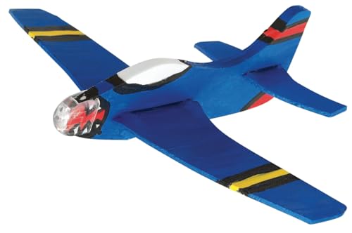 Creativity for Kids Four Foam Fliers Mini Craft Kit - Paint 4 Foam Glider Airplanes, Small Gifts for Kids, Red