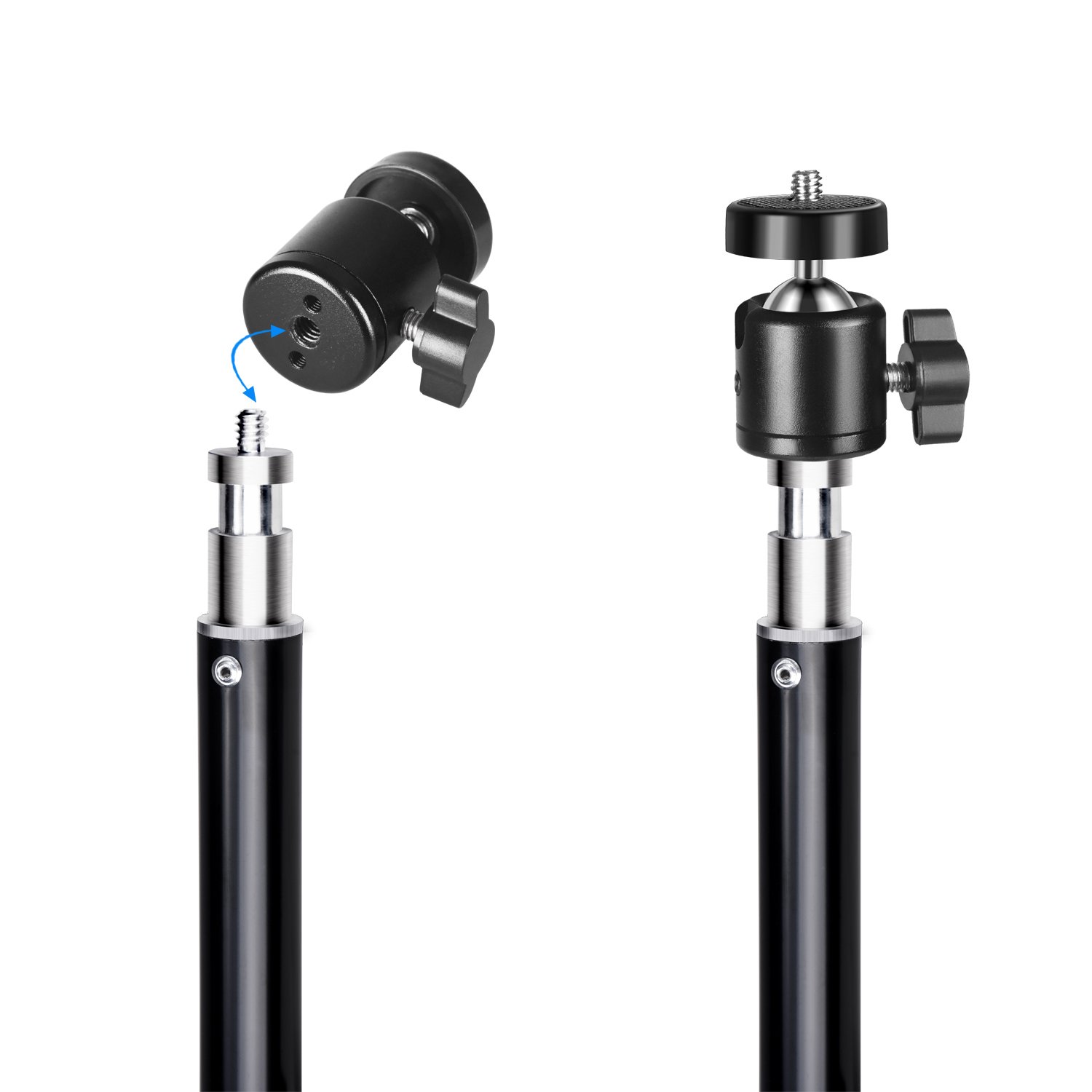 EMART VR Tripod Stand, Compatible with HTC Vive, VR Base Station 2.0, Sensor Stand for Oculus Rift Constellation (2 Pack)