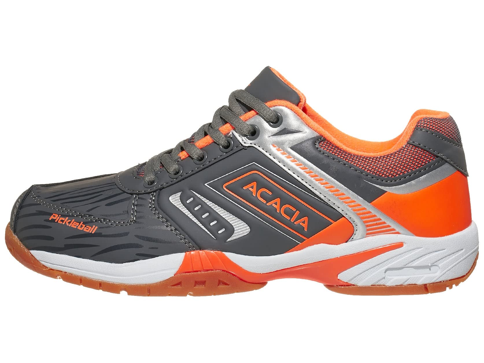 ACACIA HYPERSHOT Pickleball Shoes Grey/Orange, 8