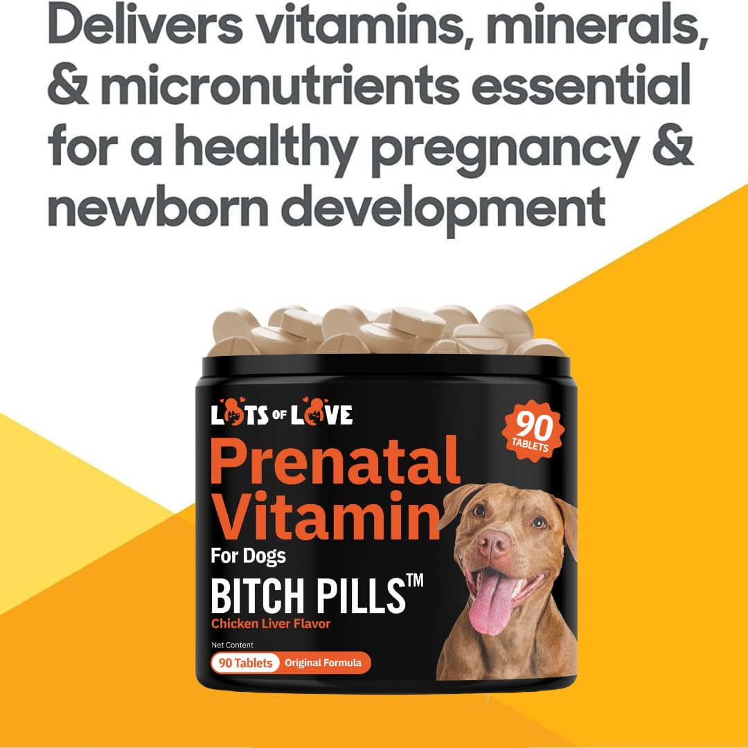 Bitch Pills - Prenatal Vitamins for Dog - 90 Tablets