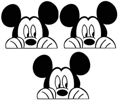 Cartoon Mouse Decal Sticker Peeking Light Switch Decals Car SUV Kids Room Vinyl Wall Decals Compatible Laptop Windows pad Phone
