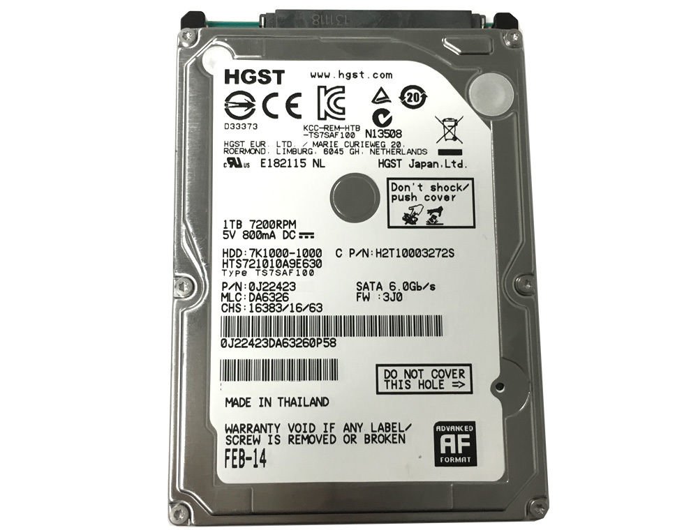 Hard Drives Hgst 1Tb 32Mb Cache 7200Rpm Sata Iii (6.0Gb/S) 2.5" Ps3 Ps4 Hard Drive 0J22423