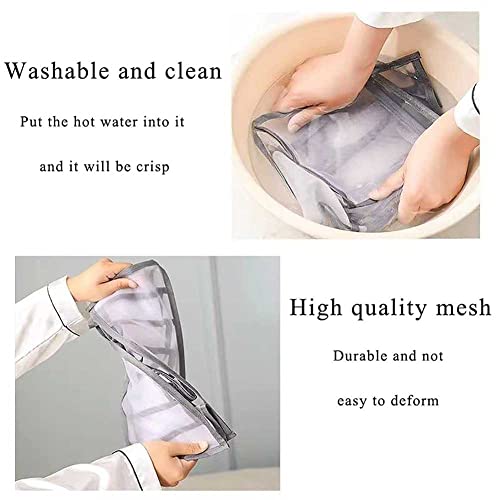 LALEO Wardrobe Clothes Organizer, 7 Grids Visible Foldable Closet Organizers, Compartment Storage Box for Jeans, Leggings, T-Shirt, Skirt