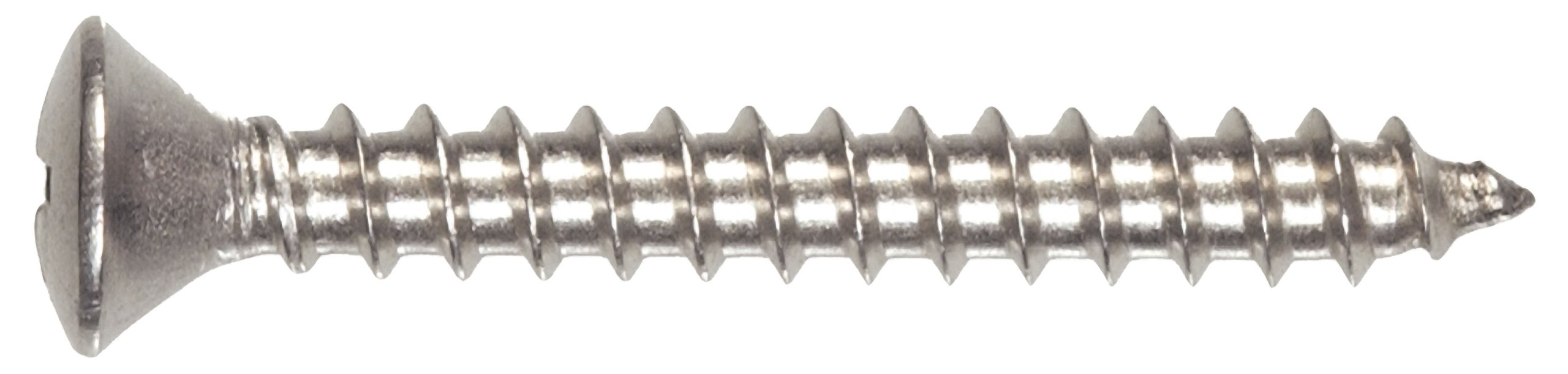 Hillman 1535 6 x 3/4 in. Stainless Steel Oval Head Slotted Sheet Metal Screw 30-Pack