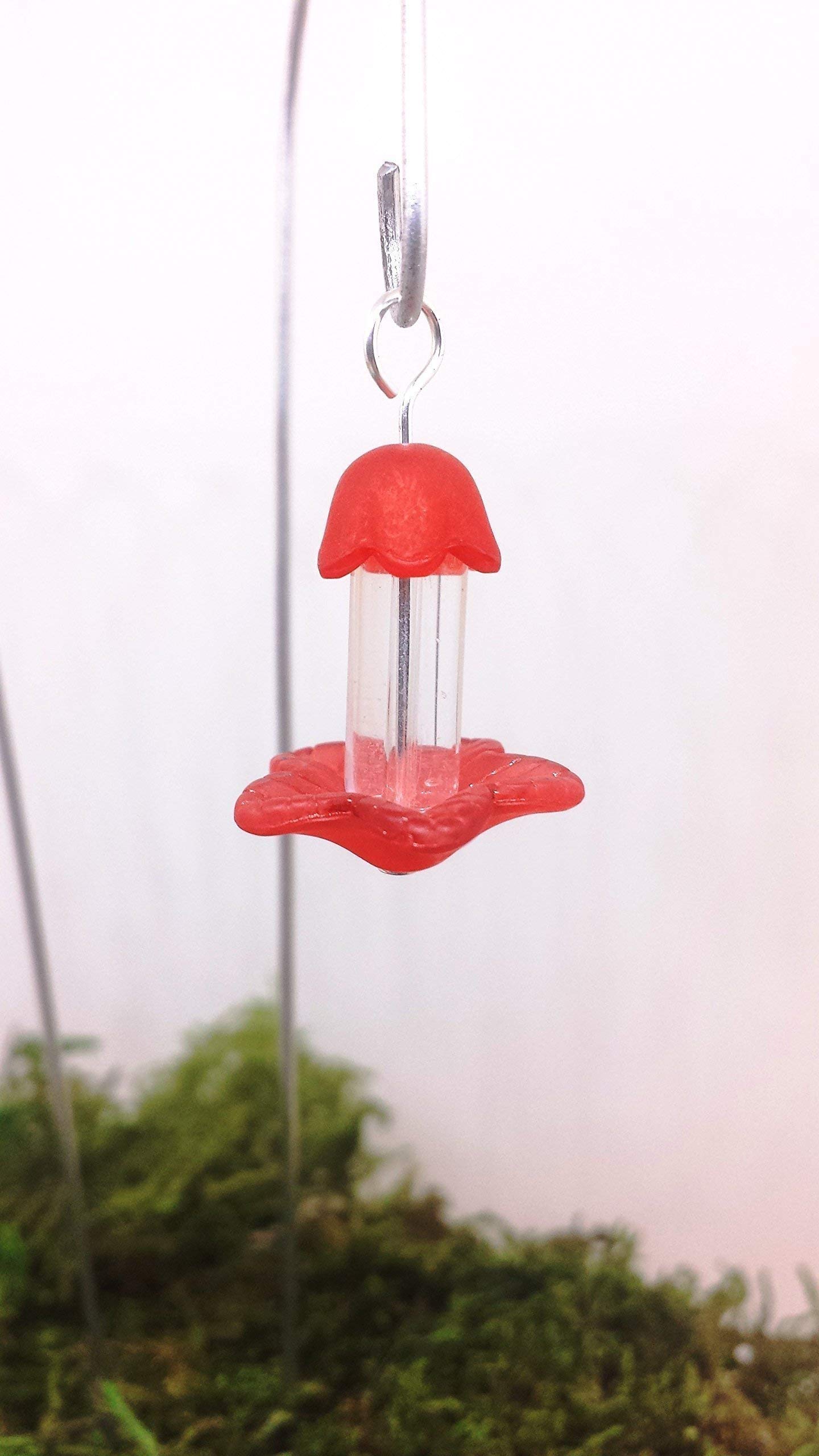 Fairy Garden Accessories. Set of 2 Miniature Bird Feeders.