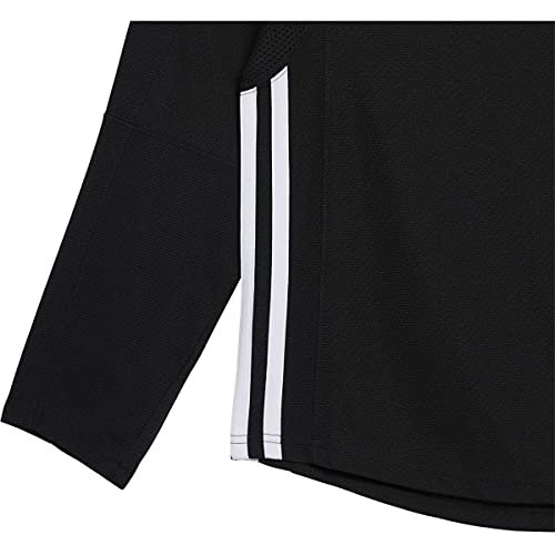 adidas Boys' 3-Stripes Practice Jersey, Black/White, Large/X-Large