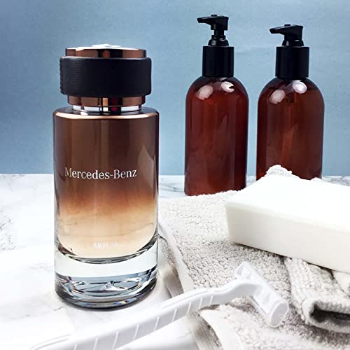 Mercedes-Benz - Le Parfum - Irresistible Fragrance For Men - Wood And Leather Scent - For Dynamic, Leading Personalities - Pink Pepper, Bergamot, Violet Leaves, Amber Notes - Eau De Parfum - 4 Fl Oz