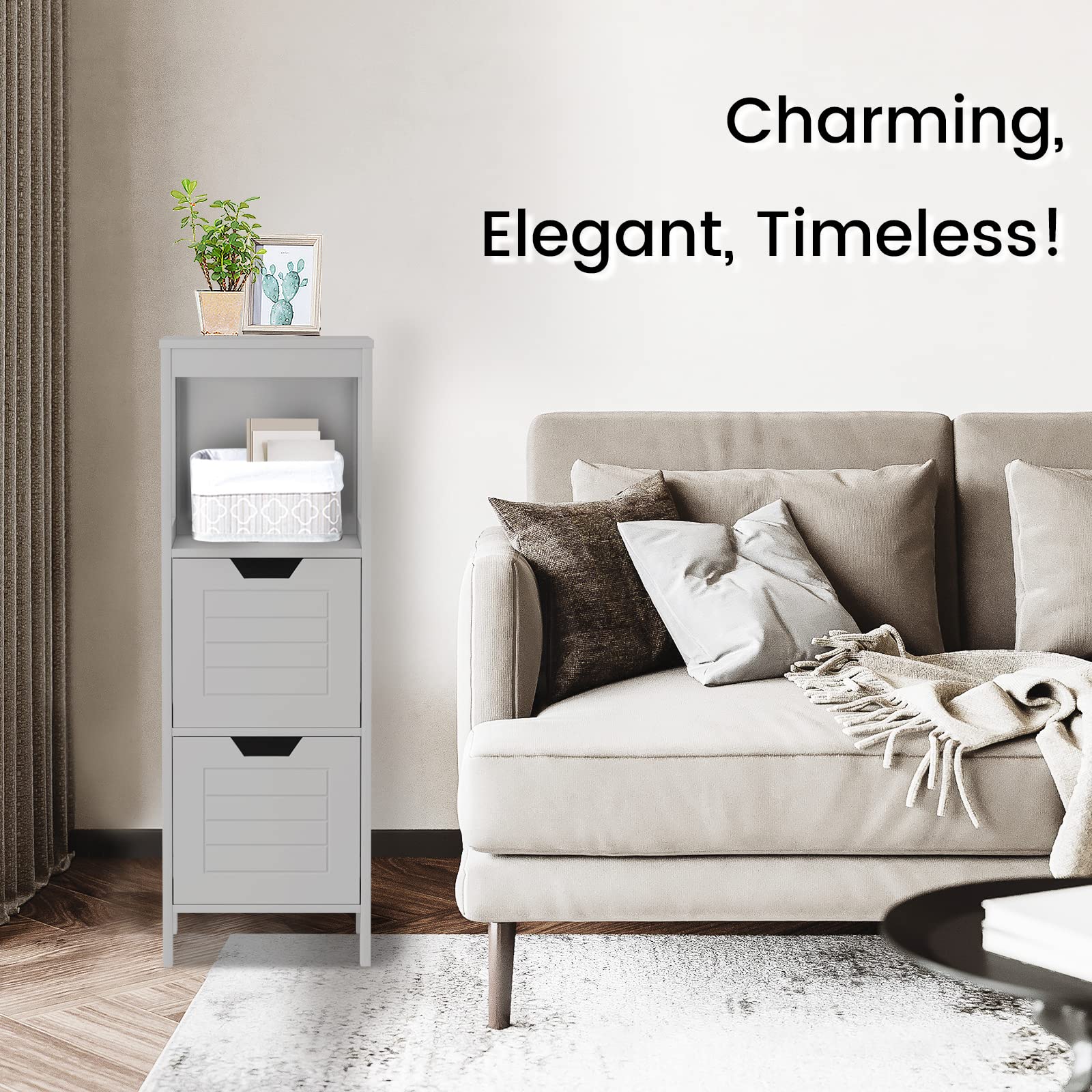bettary Cabinet, Large, Grey