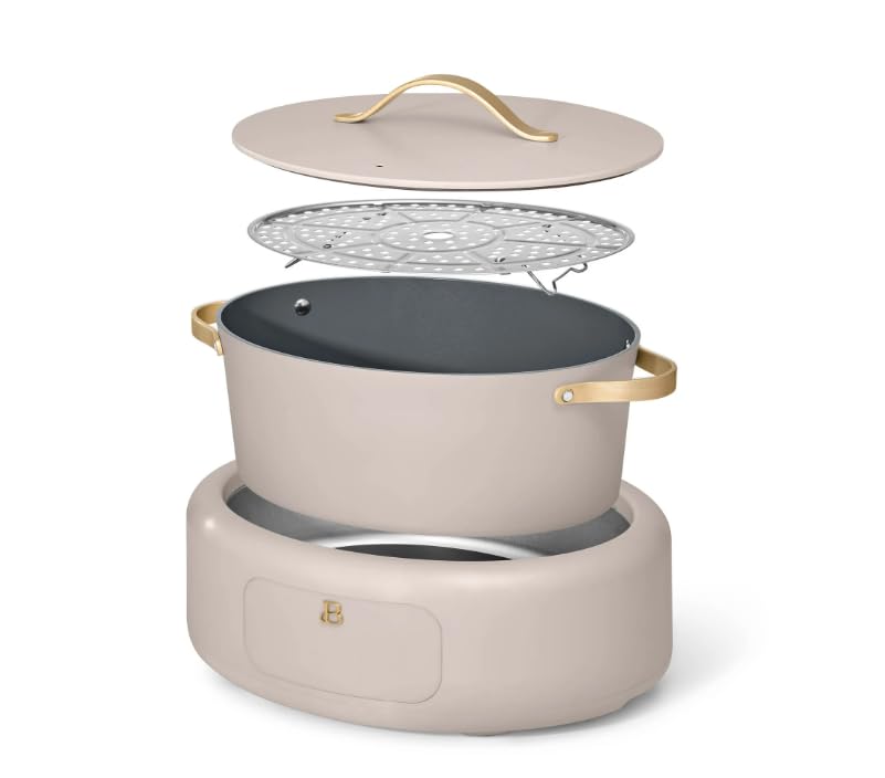Beautiful 10 in 1 Electric Multi-Cooker, Porcini Taupe by Drew Barrymore