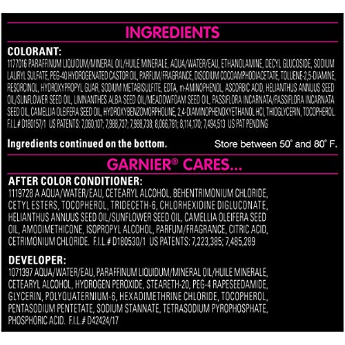 Garnier Olia Ammonia Free Permanent Hair Color, 100% Gray Coverage (Packaging May Vary), 4.0 Dark Brown Hair Dye, Pack of 1
