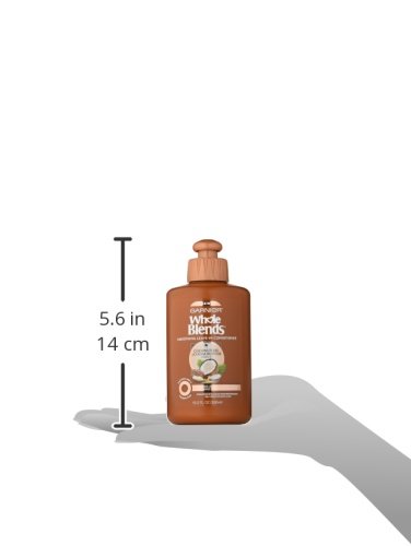 Garnier Whole Blends Smoothing Leave-in Conditioner, Coconut Oil & Cocoa Butter 10.2 Fl Oz (1 Count)