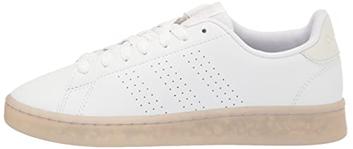 adidas Women's Advantage Eco Tennis Shoe, White, 9