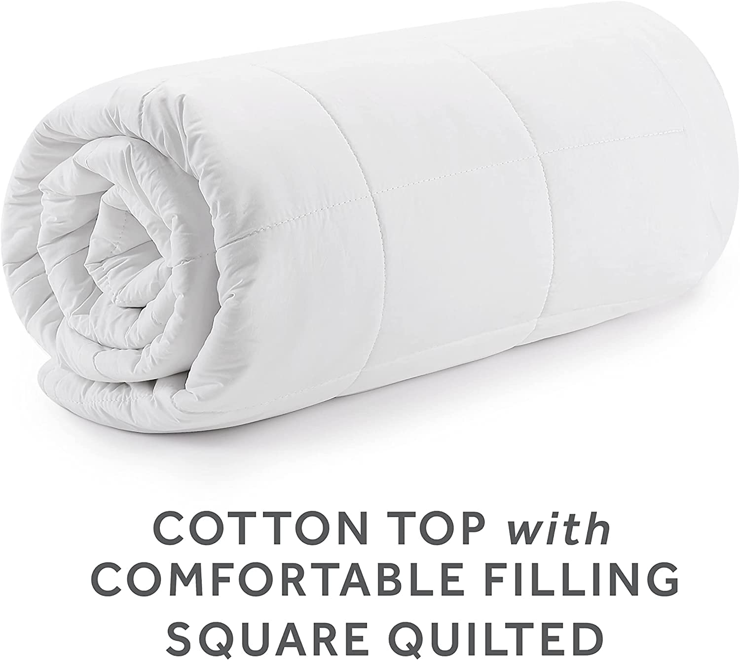 Subeam Premium Electric Heated Square Quilted Mattress Pad 12-Heat Settings Dual Zone Digital Controls 100% Cotton Top, Quen (Queen)