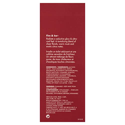 Fire & Ice/Revlon Cologne Spray 1.7 Oz (W)
